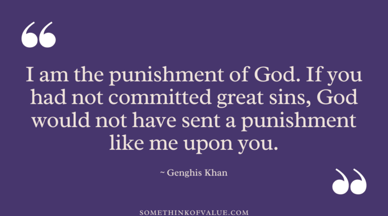 55 Famous Genghis Khan Quotes on Enemies, War and Conquering - Some ...